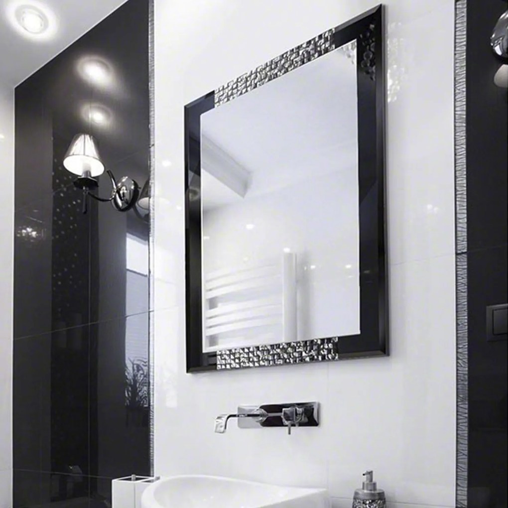 Zrcadlo Attika Silver Rozměr: 70 x 100 cm