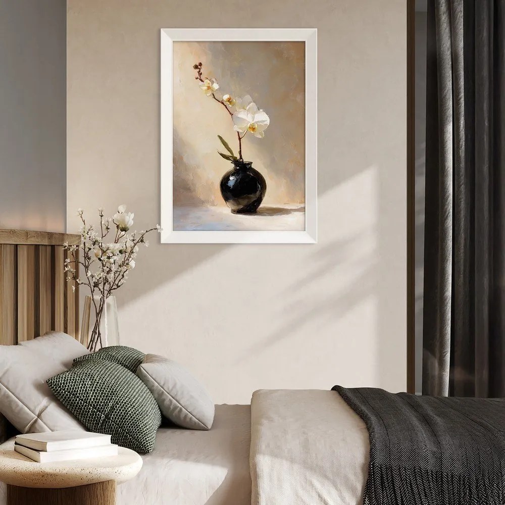 Tištěný obraz s rámem 56x75 cm White Orchid – Styler