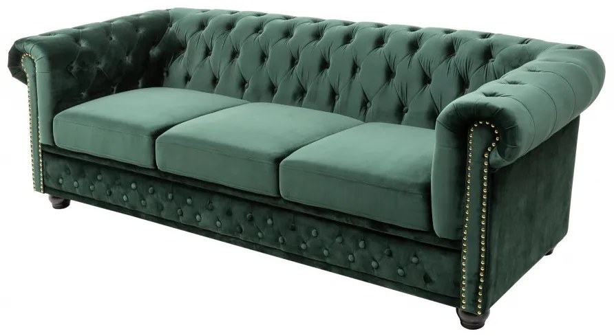 Chesterfield pohovka 3-místná MIDAS Dekorhome