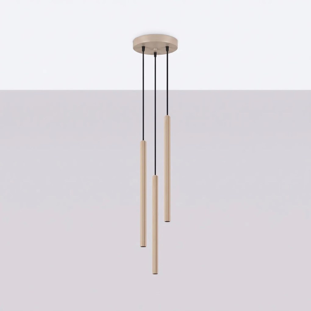 Sollux Lighting Závěsné svítidlo ARCHE 3P taupe