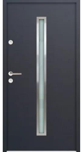 ALU-DOOR - Ocelohliníkové vedlejší vchodové dveře ECO68 01 3491