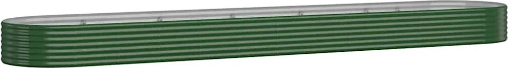 Vyvýšený záhon pozinkovaná ocel 507x100x36 cm zelený 319008
