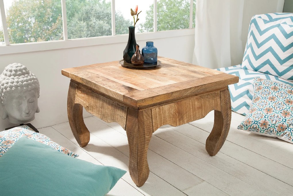Noble Home Konferenční stolek COUNTRYSIDE, 60 cm, mango, přírodní