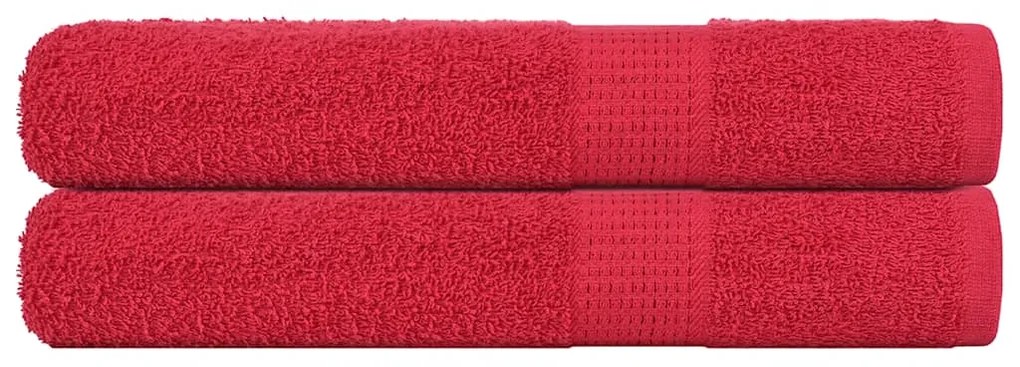 Saunové osušky FROGN 2 ks červené 80x200 cm 360 g/m² 136935