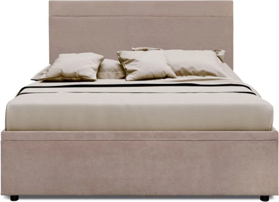 Postel Fro Pik 160x200 s roštem, úložným prostorem Mono 233, béž