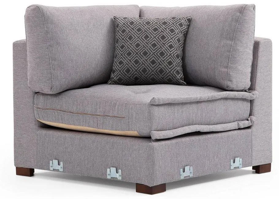Designová rohová sedačka Wilano 350 cm světle šedá