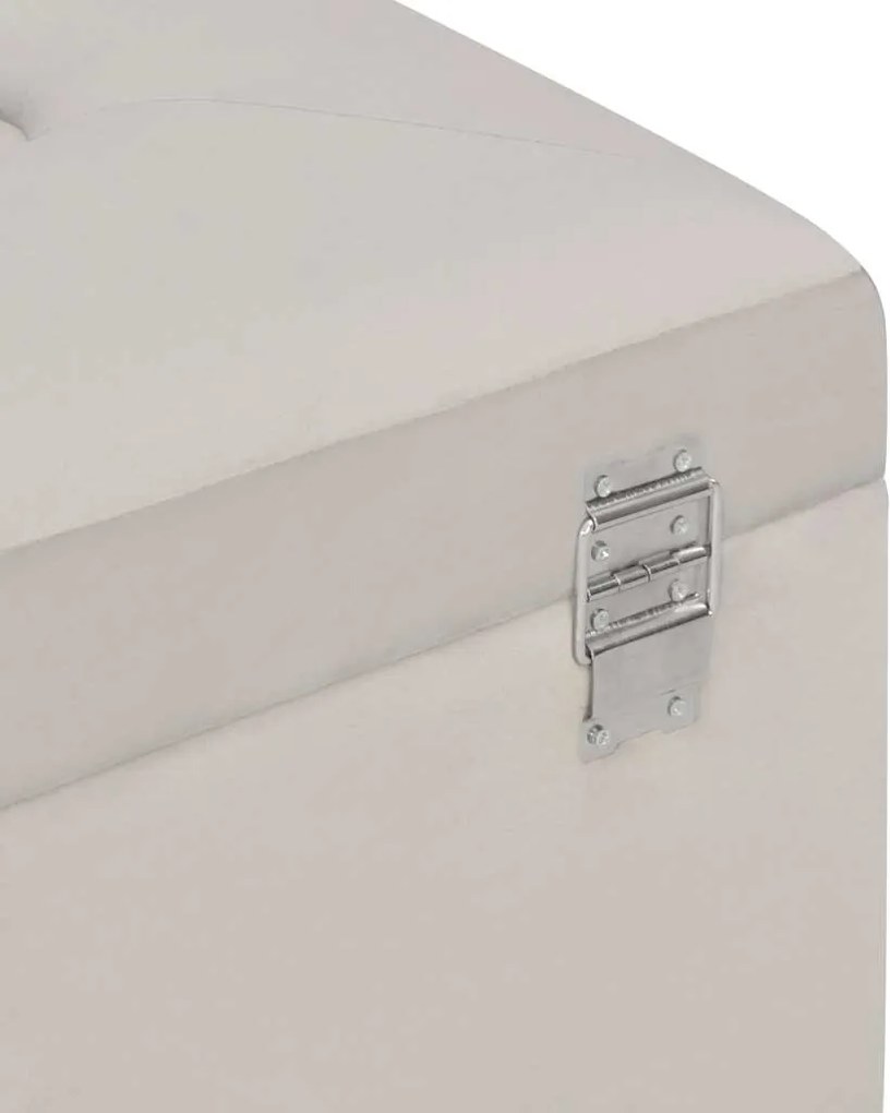 Lavice s úložným prostorem 80 cm šedá samet 329932