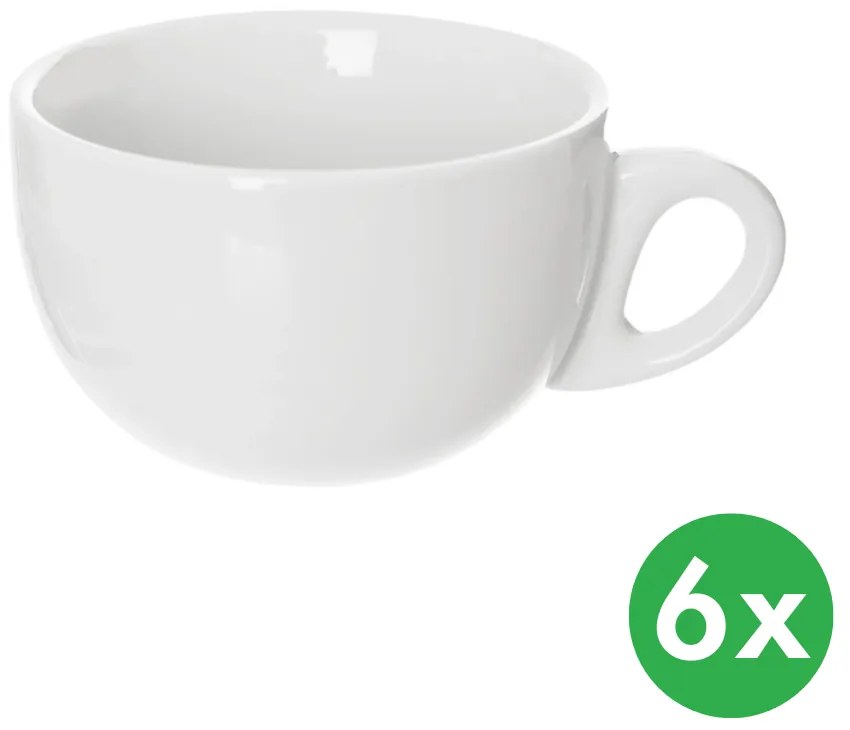 Hrnek MONA Jumbo, 0,38 l, porcelán, 6 ks