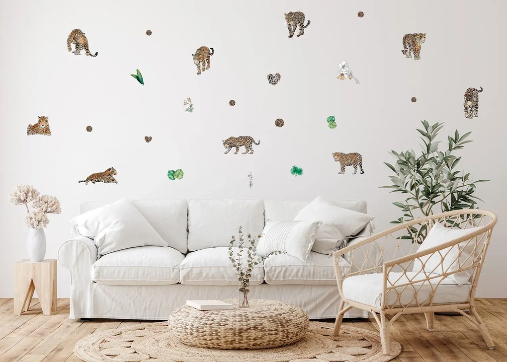 Samolepka na zeď Safari Leopardi | 42.5 x 65 cm | DSM3463