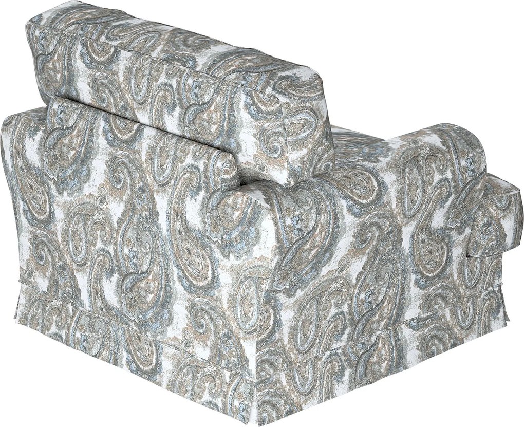 Potah na křeslo IKEA Ekeskog barva vícebarevná látka pletený vzor, vzorované
