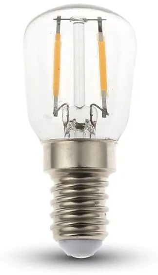 Retro LED žárovka E14 2W 180lm teplá, filament, ekvivalent 25W