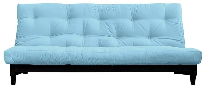 KARUP DESIGN Variabilní pohovka Fresh Black/Light Blue 82 × 200 × 100 cm