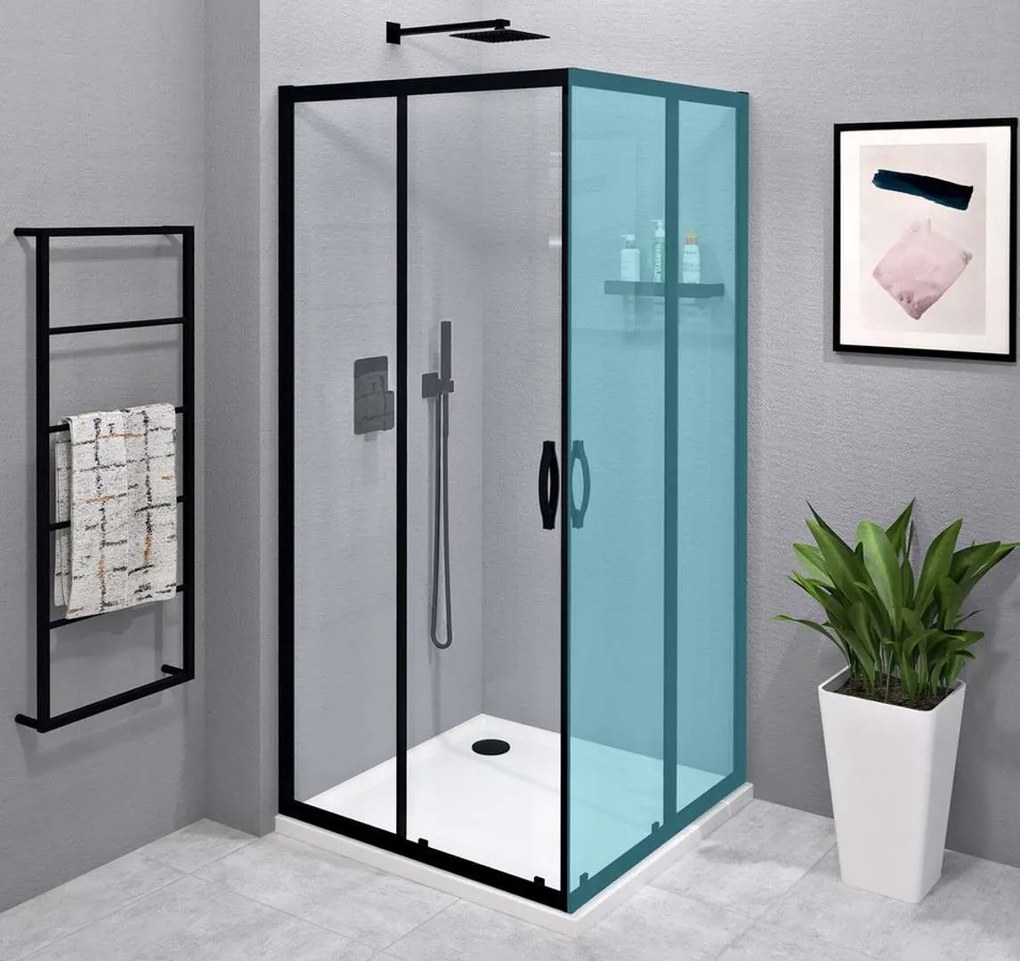 Gelco Sigma Simply - Sprchové dveře 110 cm, čiré sklo/černá GS2111B