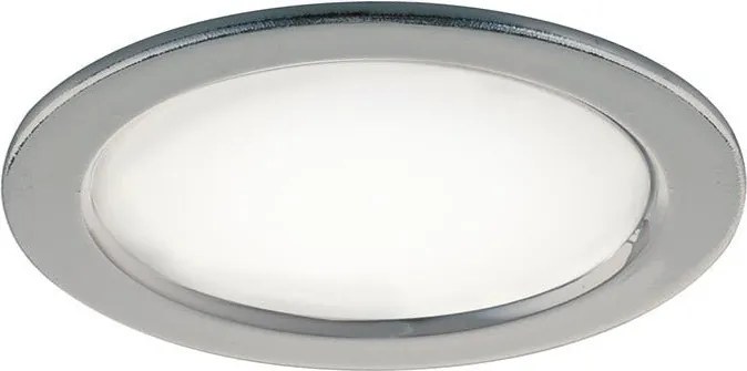 FAN INC-NEMO-65 SIL Zápustné venkovní svítidlo LED Nemo, stříbrné, plast, 3,5 W, 277 lm, 4000 K, IP44, 6,5 x 1,8 cm - FANEUROPE