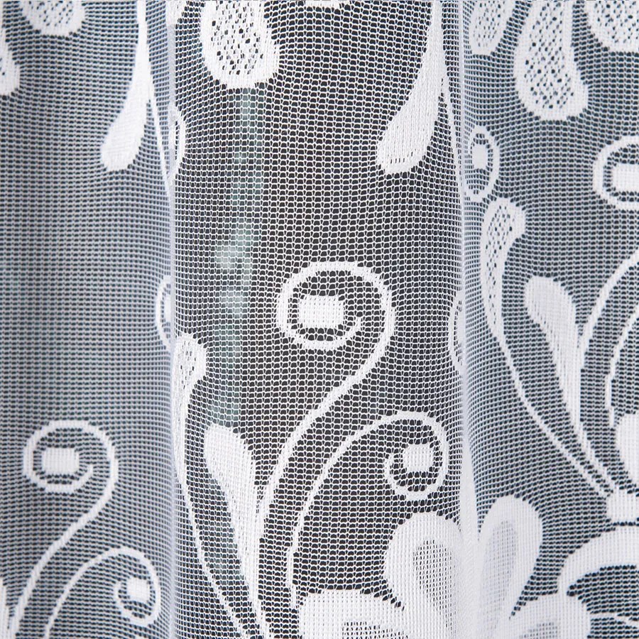 Dekorační oblouková krátká záclona na žabky KASJANA bílá 320x160 cm MyBestHome