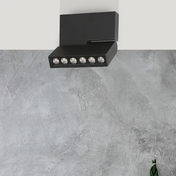 LED bodové světlo Leon černé