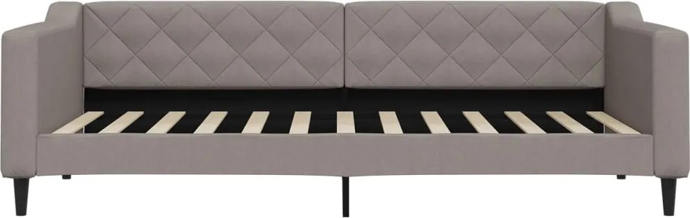 Válenda s přistýlkou taupe 90 x 200 cm textil 3197429