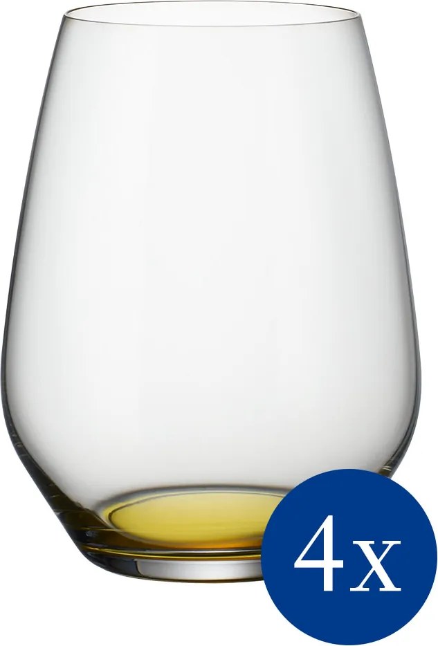 Villeroy&Boch Colourful Life Lemon Pie Sada sklenic na vodu, 4x0,42 l