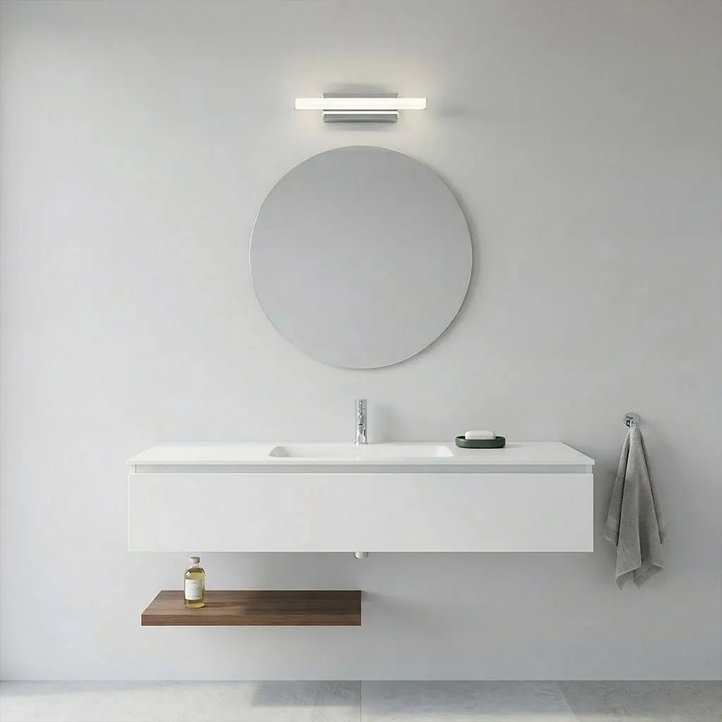 Toolight Toolight, LED nástěnné svítidlo 42cm, 6W, 4000K, 500lm, APP1845-1W, chromová, OSW-66000