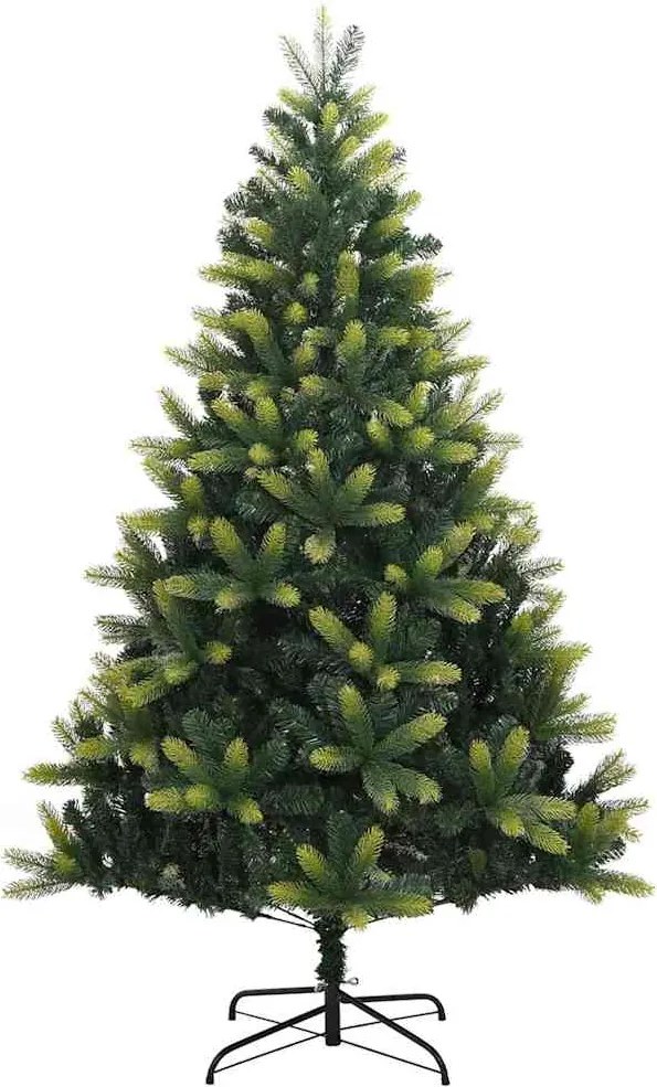 Umělý zavěšený vánoční stromeček 150 LED Zelená 150 cm PVC a PE 3395982