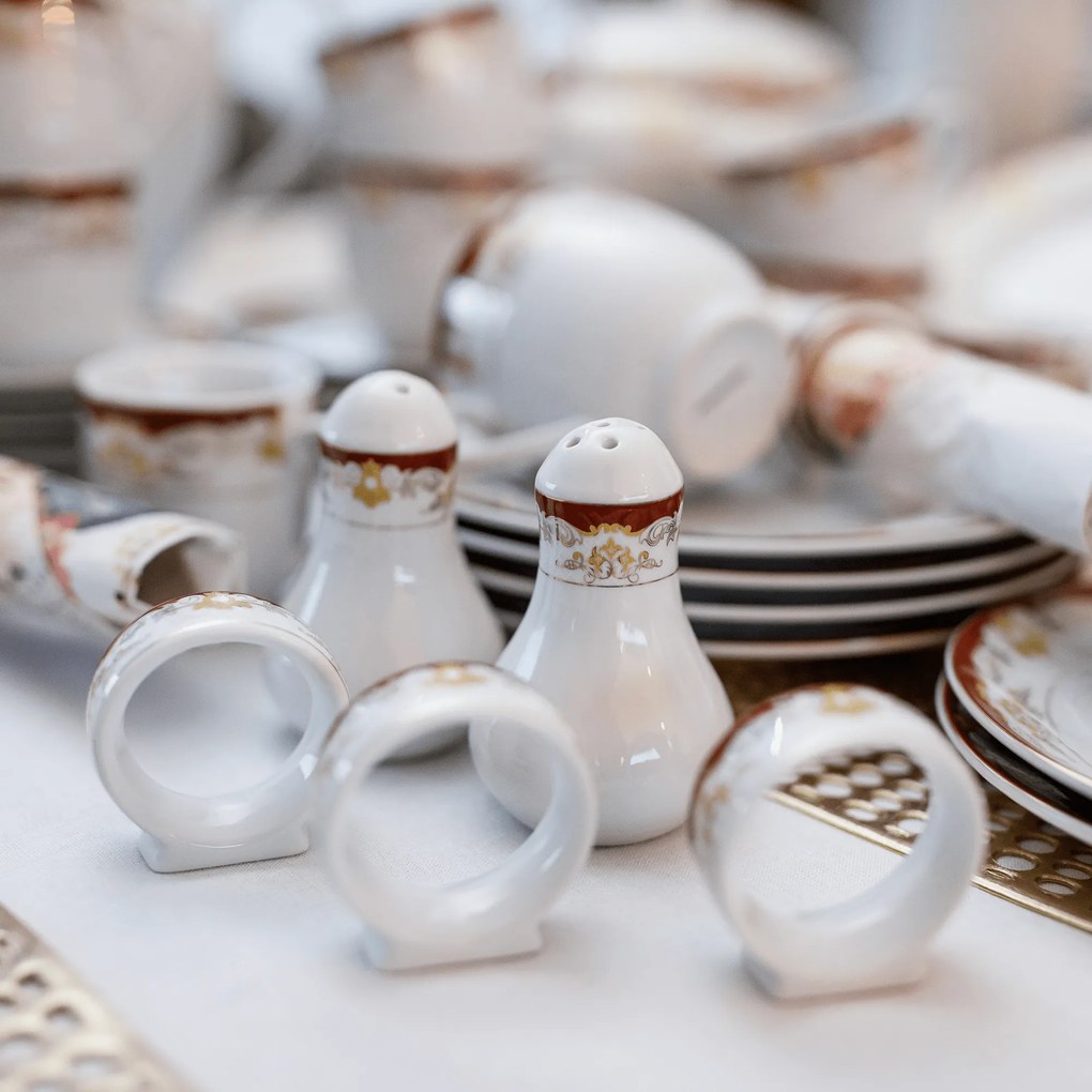 TEMPO-KONDELA GARIDA TYP 2, jídelní sada, set 57 ks, porcelán