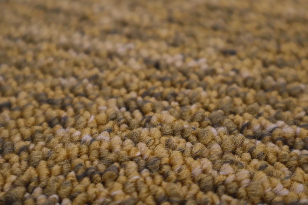 Vopi koberce Kusový koberec Alassio zlatohnědý kruh - 100x100 (průměr) kruh cm