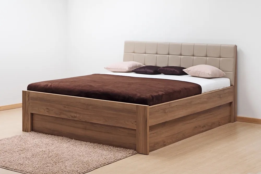 BMB Denerys Paradise postel - imitace dřeva Dekor: Akát, Provedení: oblé, Rozměr: 180 x 200 cm