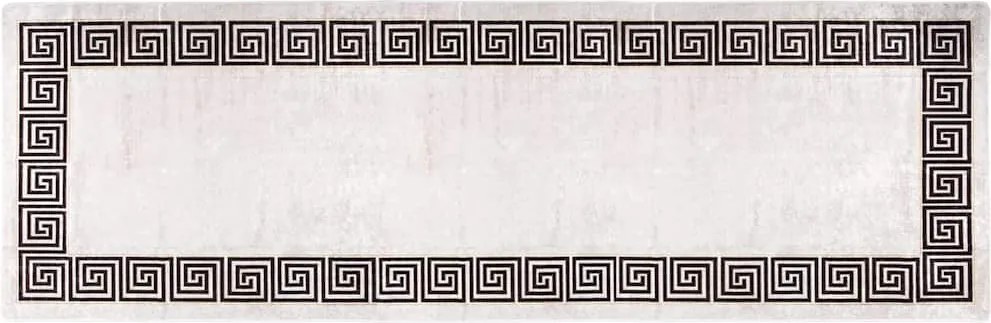Koberec pratelný 80 x 300 cm světle béžový 337947