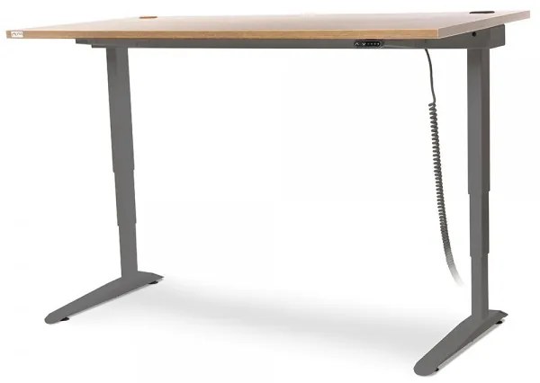 Výškově stavitelný stůl Professional 160 cm, šedá buk
