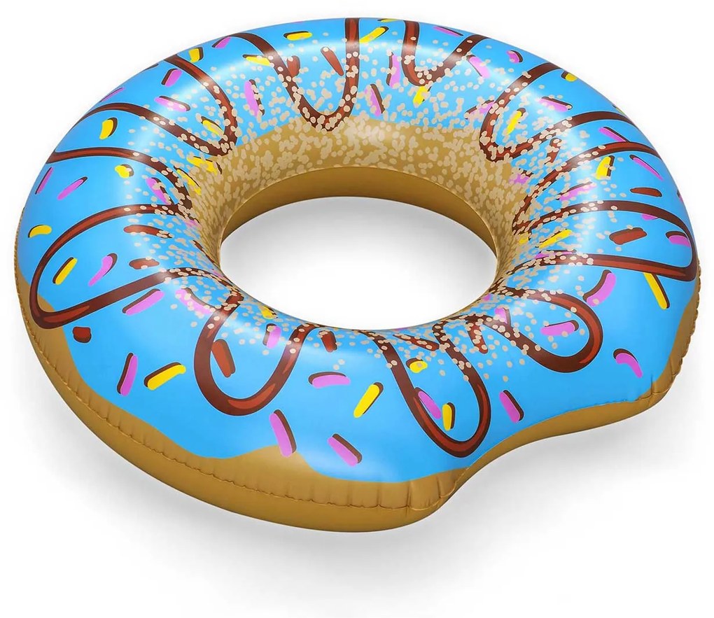 Nafukovací modrý plážový kruh Donut 107 cm pro plavání BESTWAY
