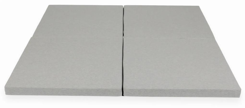 Mimii Hrací skládací podložka 120 x 120 cm, světle šedá