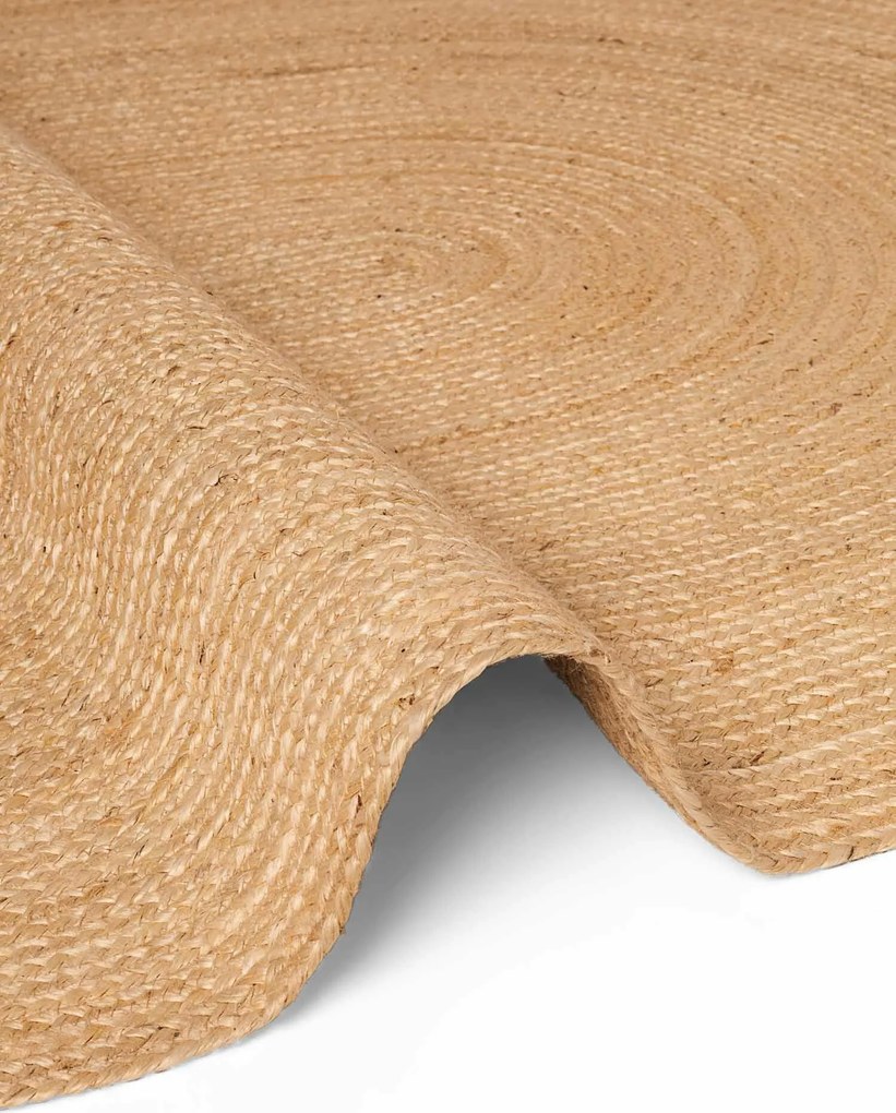 Hanse Home, Kusový koberec Jute Braided 106005 Gold ovál, 160x230 ovál, béžová, chodba / předsíň