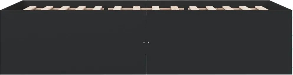 Rám postele černý 90 x 200 cm kompozitní dřevo 3280966