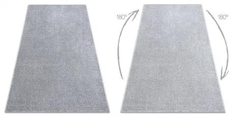 koberec, koberec metráž SANTA FE stříbrný 72 hladký, Jednotný jedno velikost 200x350 cm | krásné koberce cz