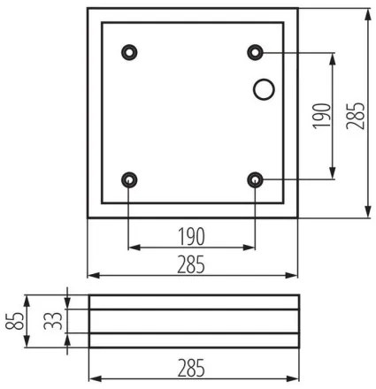 Svítidlo Kanlux JURBA DL-218L 2x18W E27 matný chrom 08981