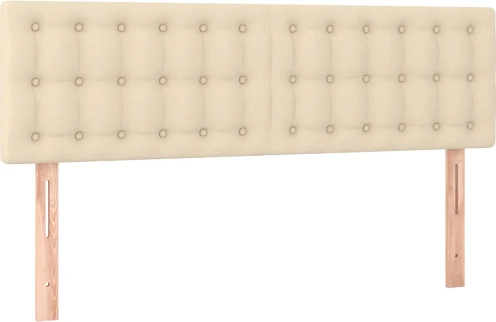Box spring postel s matrací krémová 140x190 cm textil 3140374