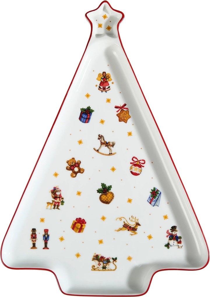 XXXLutz SERVÍROVACÍ PODNOS, keramika, 36/25,3/2,1 cm X-Mas - Sváteční nádobí - 0056530185