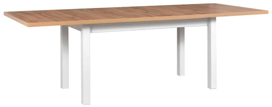 Jídelní stůl Mitchell 2 XL (dub wotan + bílá) (pro 6 až 8 osob). 1040815