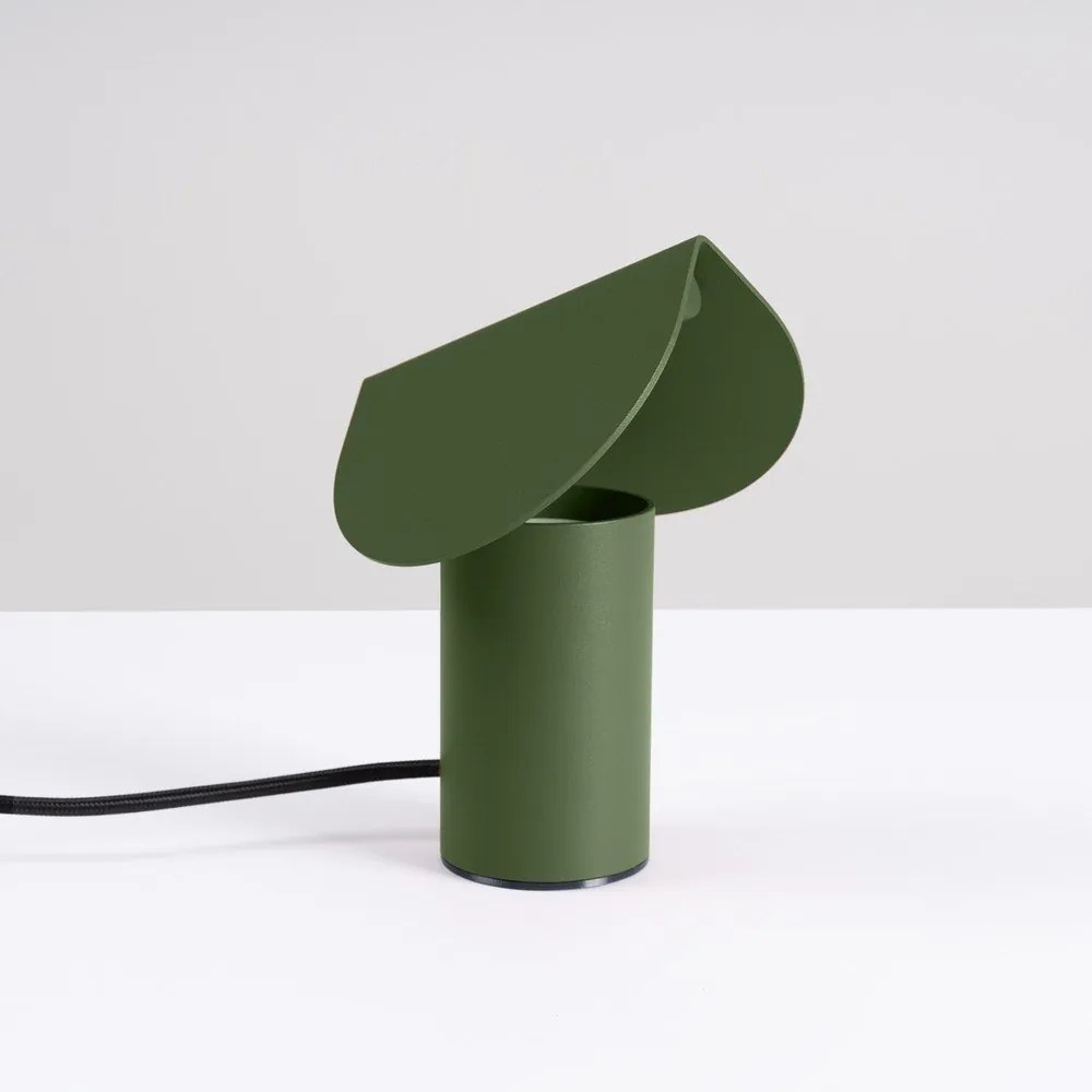 Khaki hliníková LED stolní lampa (výška 15 cm) BISCUIT – Thoro