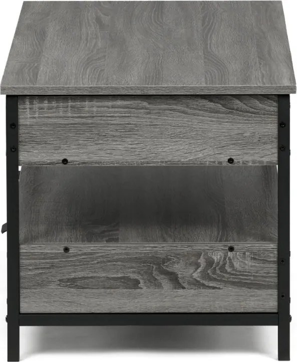 Konferenční stolek CT-I1201 GREY, mdf, šedý dub (100 x 50) cm Šedá