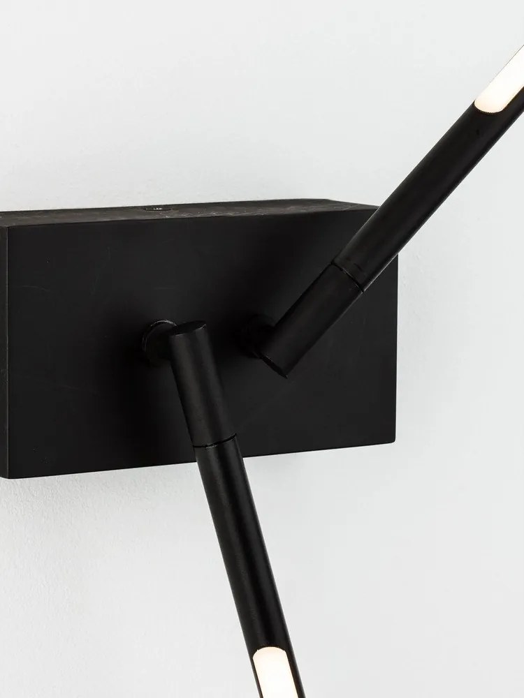 Černé kovové LED nástěnné svítidlo s ohybatelnou konstrukcí Raccio – Nova Luce