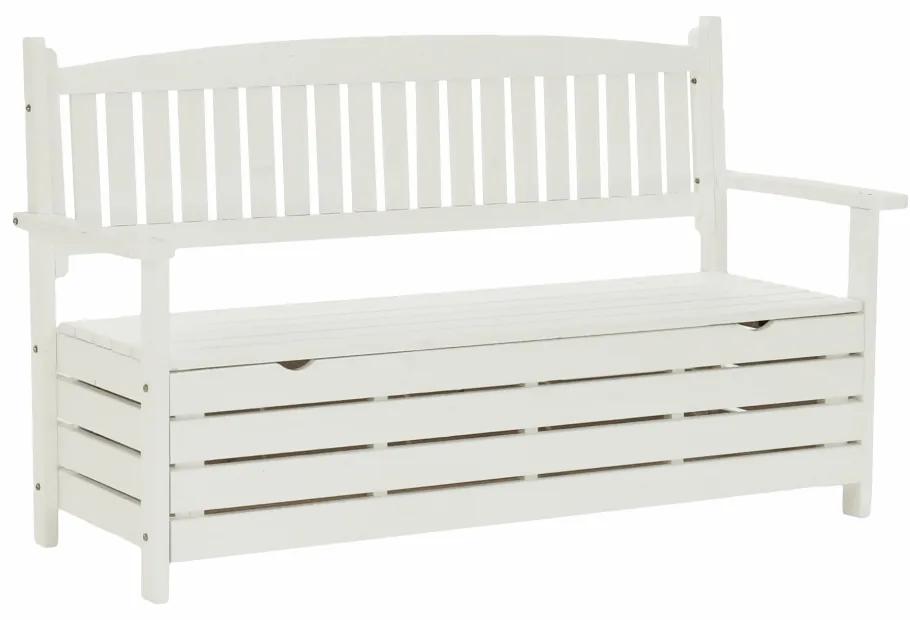 Zahradní lavička, bílá, 150cm, AMULA