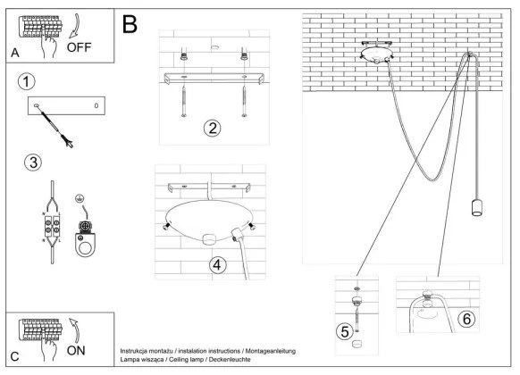 Sollux SL.0369 - Lustr na Lanku EDISON 1 1xE27/60W/230V pavouk černá