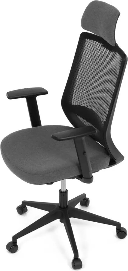 Kancelářská židle KA-V3329 BK, synchronní mechanismus, síťovina Šedá