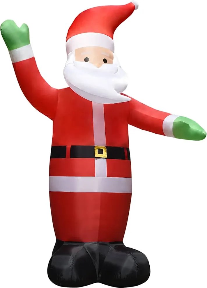 Nafukovací Santa Claus s LED vánoční dekorace IP44 3 m 331412