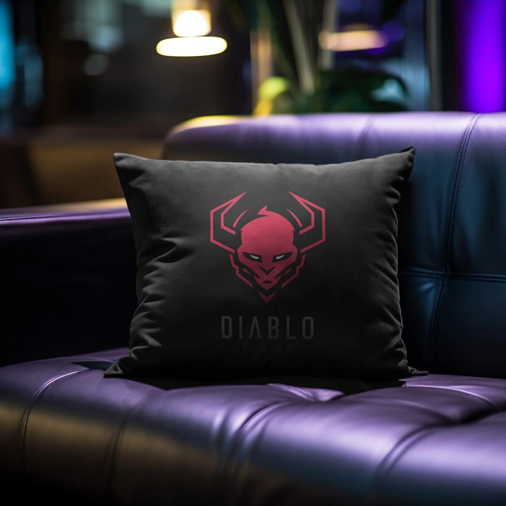 Dekorativní polštář Diablo Chairs: černý