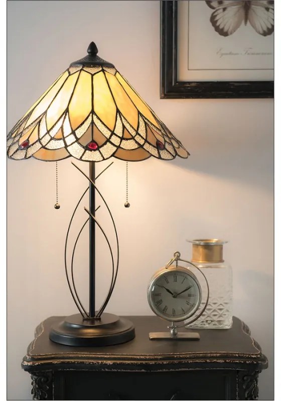 Stolní lampa Tiffany Wijnanda – 40x60 cm