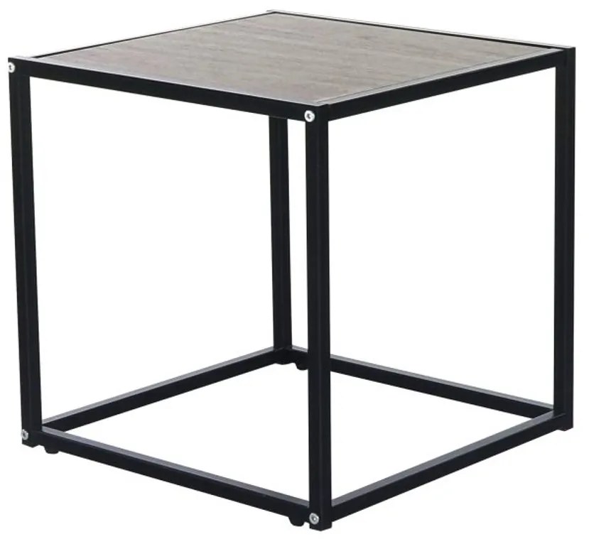Příruční stolek, dub / černá, JAKIM TYP 1
