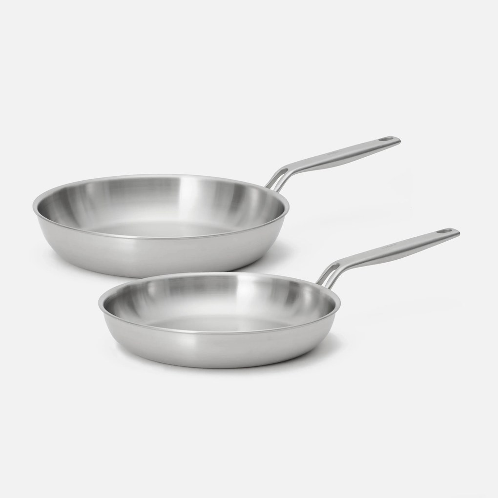 Fabini Sada pánví Lucca 4.0 Pro, ø 26 cm + ø 30 cm, 2 díly - Nerezové beznýtové pánve z vícevrstvé nerezové oceli