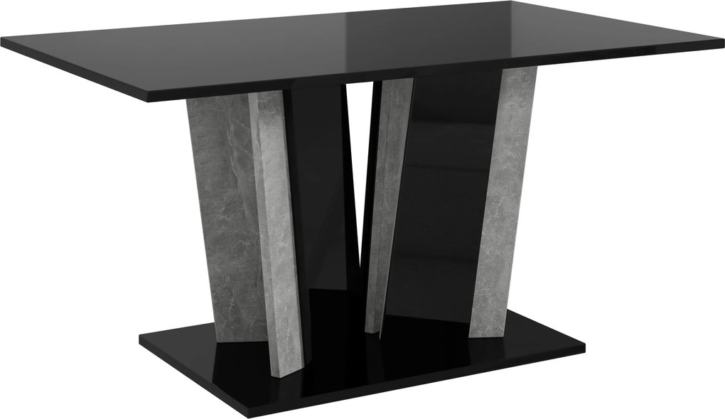 Prospero Konferenční stolek DOHA 2 Kombinace barev: doha 2 coffee table černý lesk/kámen
